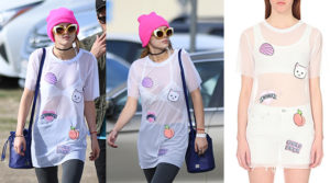 STYLE : Bella Thorne with a Local Heroes mesh dress - Fringues de séries