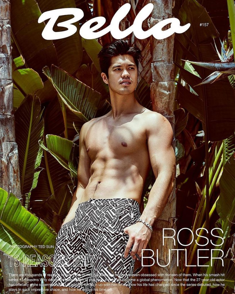 SEXY : Ross Butler in Onia swim shorts - Fringues de séries