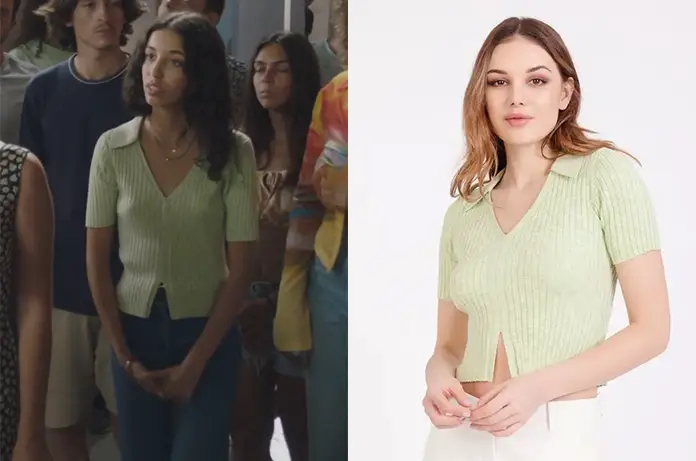 ICI TOUT COMMENCE : le petit pull côtelé de Samia dans l'épisode 479 ...