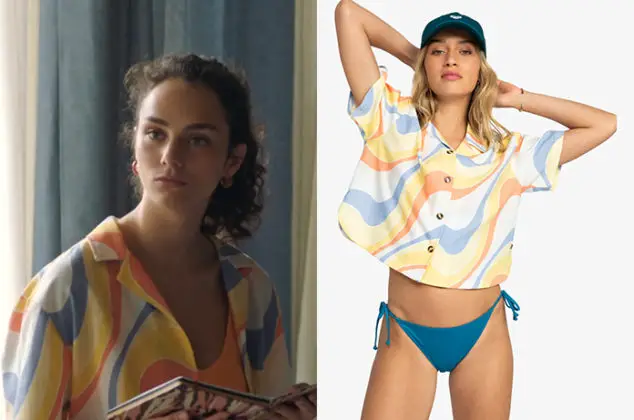 DEMAIN NOUS APPARTIENT : la chemise multicolore de Violette dans l'épisode 1504 - Fringues de séries