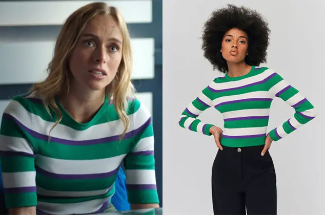 DEMAIN NOUS APPARTIENT : le pull à rayures vertes d'Adèle dans l ...