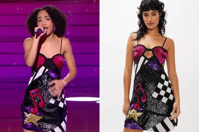STAR ACADEMY : la robe à sequins de Candice dans le prime du 9 décembre ...