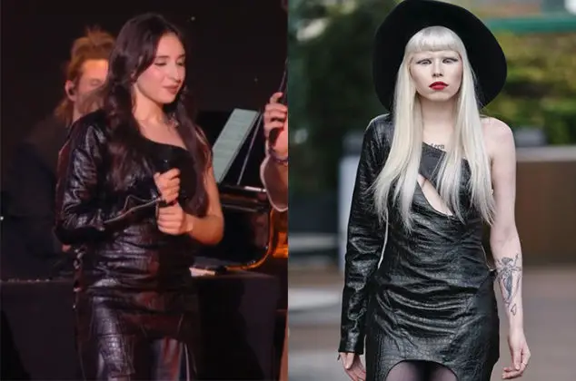 STAR ACADEMY : la robe en cuir d’Ambre lors du prime du 21 novembre ...