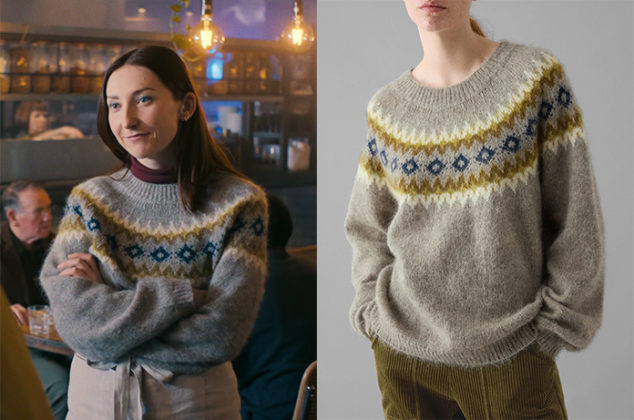 Run Away: Maria's fair isle sweater in S1E01 - Fringues de séries